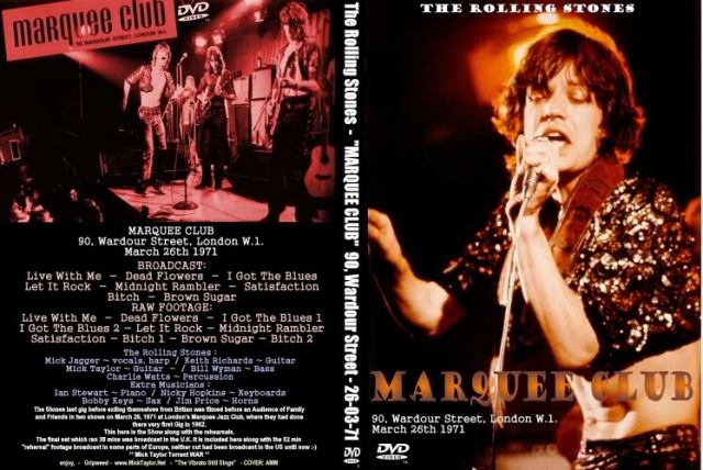 STICKY STONES AT THE MARQUEE: Tax Exiles Bid Fond, Loud Farewell To ...